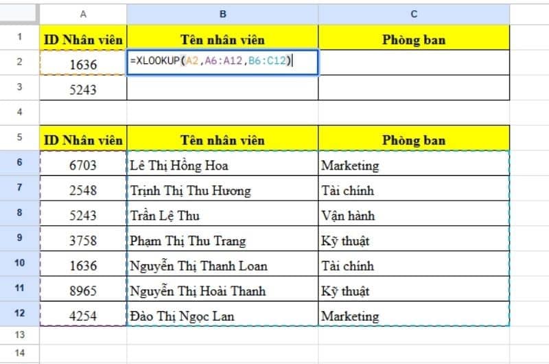 Hàm XLOOKUP trong Excel: Công thức và cách dùng cực đơn giản