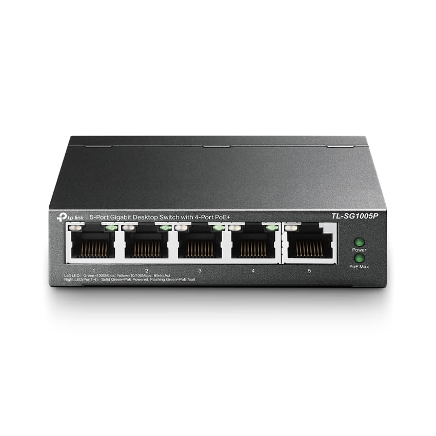Switch TP-Link TL-SG1005P 4 Port PoE (5P Gigabit RJ45) | Giá rẻ, trả góp 0%